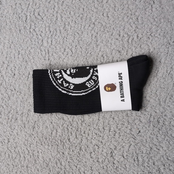 Bape | Underwear & Socks | Bape Crew Socks Ape Head Logo Busy Works ...